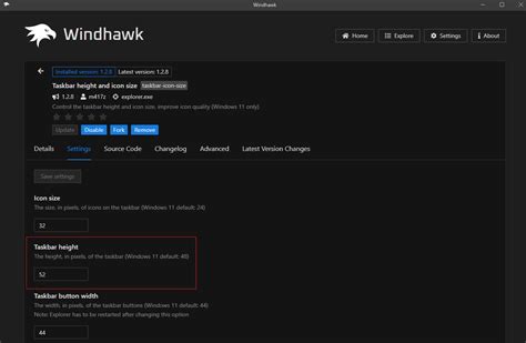 Image result for Taskbar Size