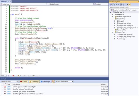 Image result for IMGUI Visual Studio Setup