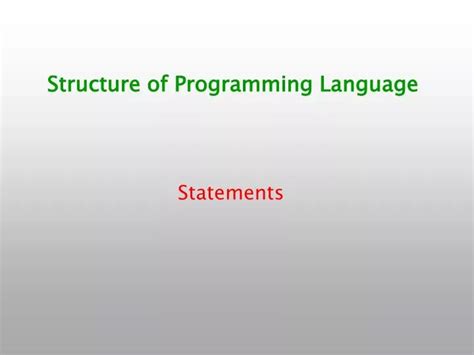Image result for Structure of Programming Language