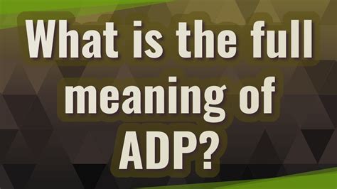 Image result for ADP Full Form