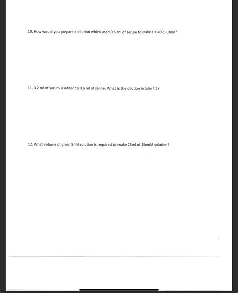 Image result for Dilution Math Problem