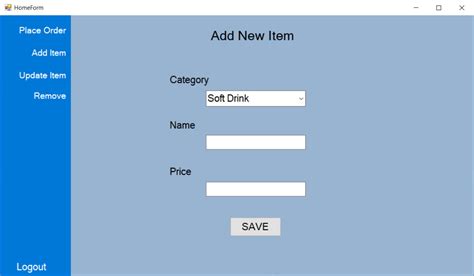 Image result for Cafe Management System VB .Net