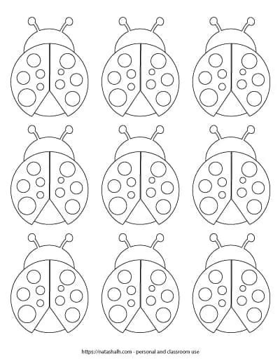 Image result for Free Printable Ladybug Pattern