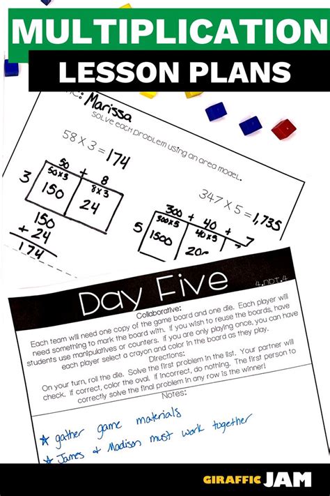 Image result for 4th Grade Lesson Math Template