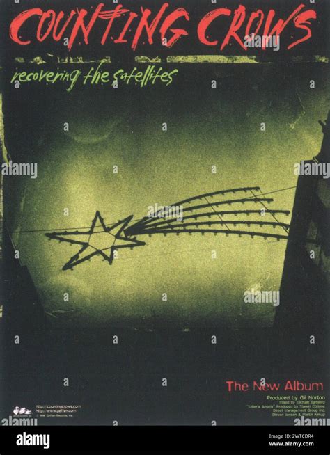 1996 Counting Crows – Recovering The Satellites poster promo album ...