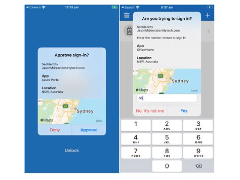 Image result for iOS Authenticator Number Matching with Map