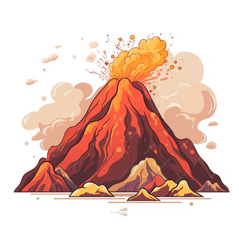 Image result for Volcano Vector