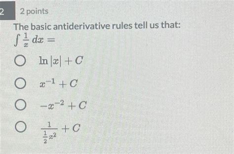Image result for Basic Antiderivative Rules