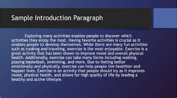Image result for Sample Introduction Paragraph