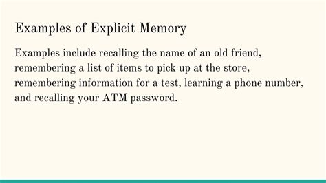 Image result for Explicit Memory Definition