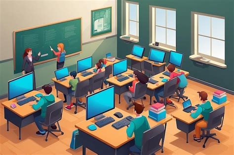 Image result for Computer Classroom Vector