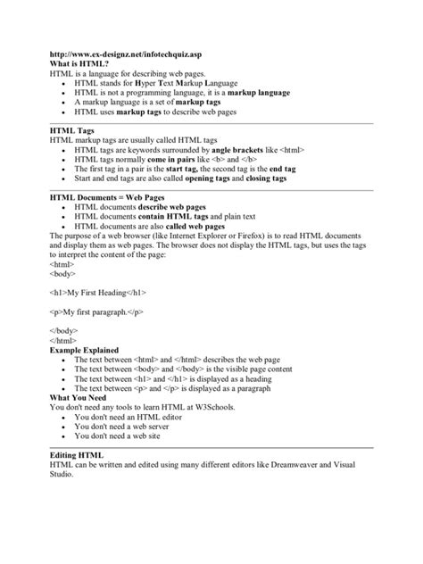 Image result for HTML Guide.pdf