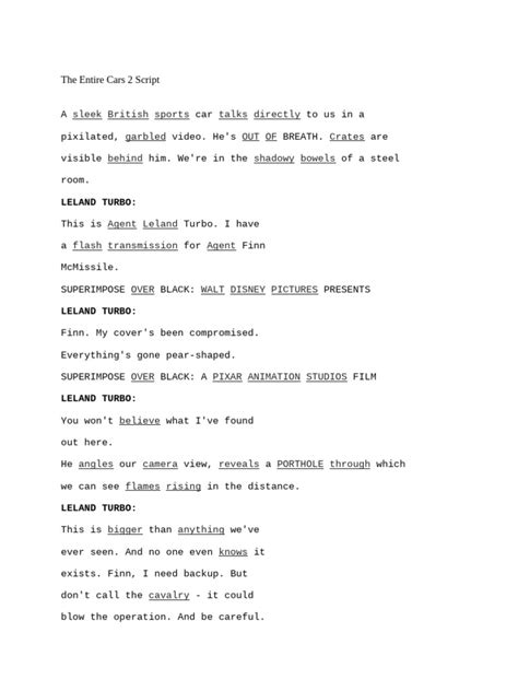 Image result for Car Script