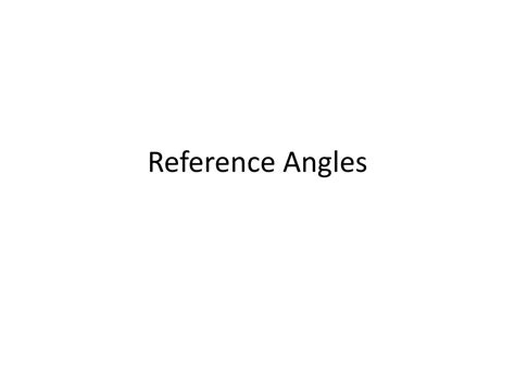 Image result for reference angles examples
