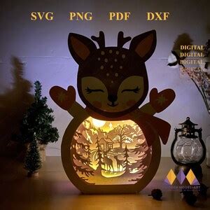 Image result for Reindeer Shadow Box Tutorial