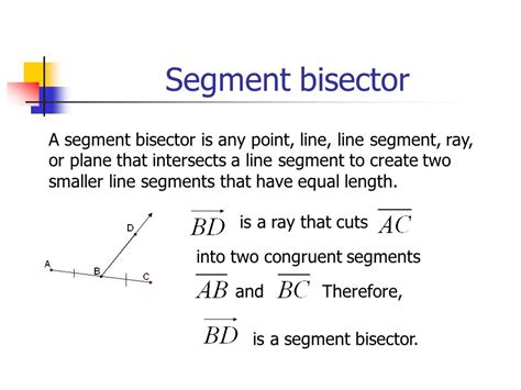 Image result for Segment Bisector Real Life Example