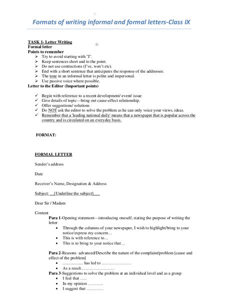 Image result for Formal Letter-Writing Examples