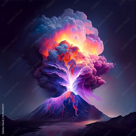 Image result for Colorful Volcano