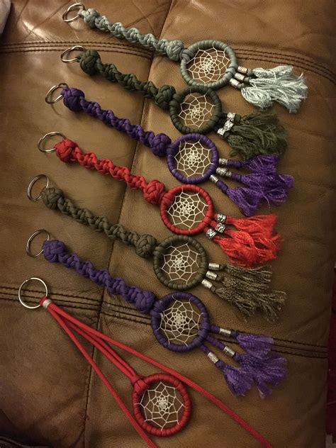 Image result for Colorful Macrame Keychains