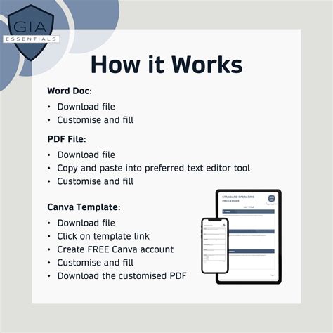 Image result for Standard Operating Procedure Form
