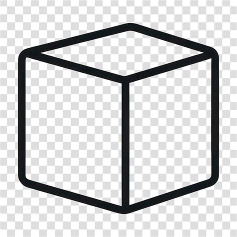 Image result for Cube Line Drawing