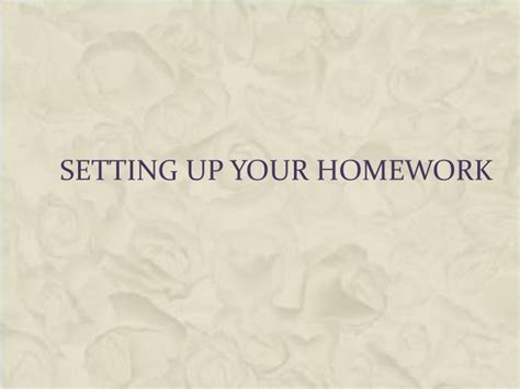 Image result for Setting Homework