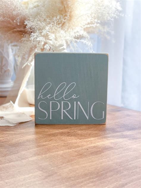 Image result for Hello Spring Wood Sign
