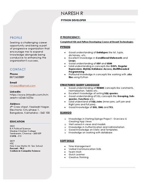 Image result for Fresher Python Objective