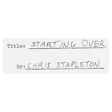 Image result for Starting Over Music