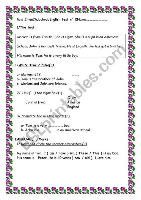Image result for Basic English Test for Beginners