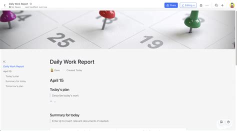 Image result for Daily Report Work Pattern