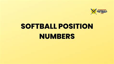 Image result for Softball Positions Explained