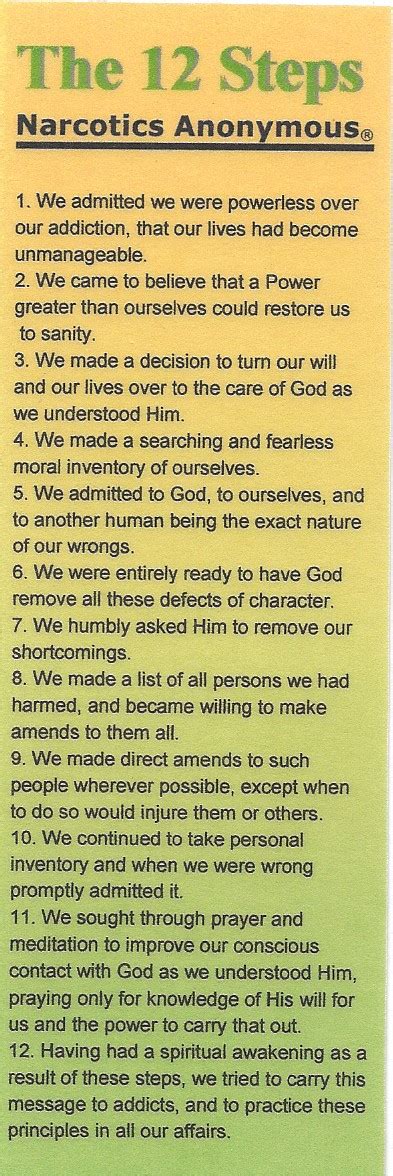 Image result for Na 12 Step Program