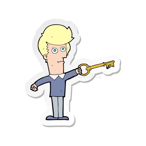 Image result for Man Finding Key Cartoon