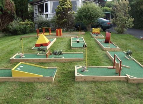 Image result for DIY Backyard Mini Golf Course