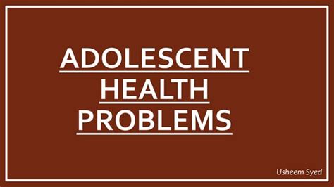 Image result for Adolescent Health Problems