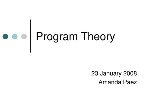 Image result for Program Theory Matrix