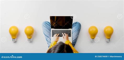 Image result for Woman Using Laptop Computer Top View