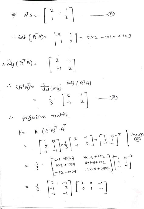 Image result for Projection Matrix Formula