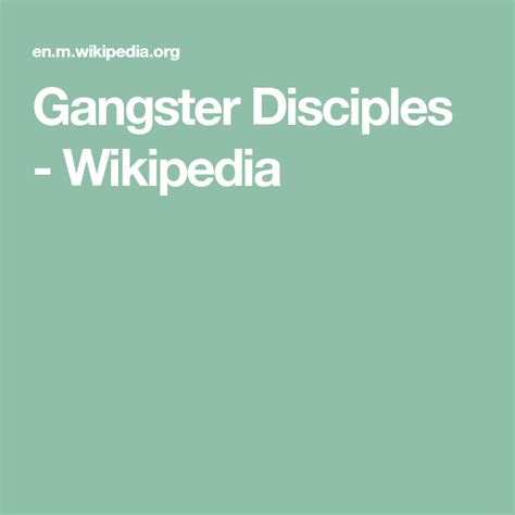 Gangster Disciples Wikipedia