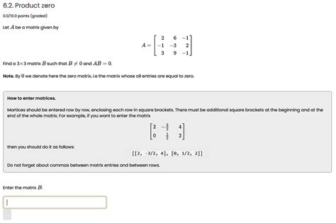 Image result for Zero Matrix Example