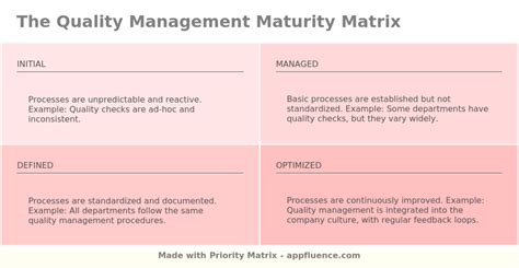 Image result for Quality Matrix Example