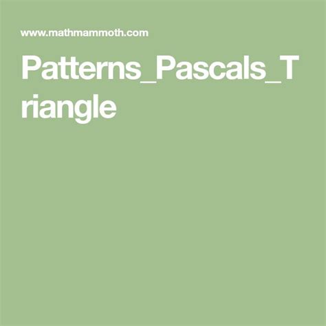 Image result for Pascal Triangle Practice
