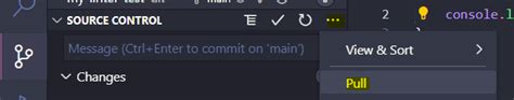 Image result for Visual Studio Code Current Branch