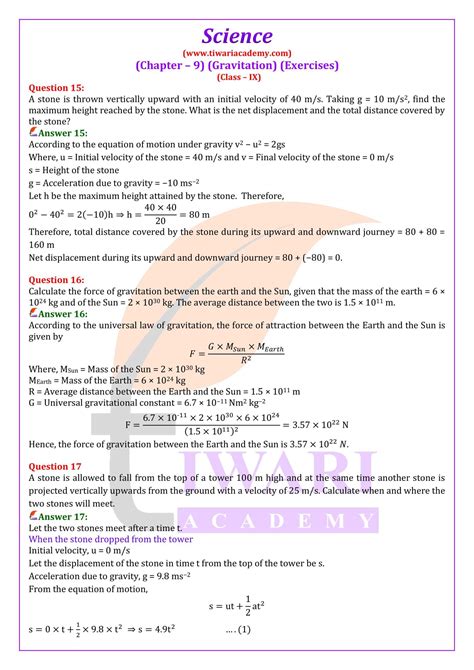 Image result for Science Chapter 9 Class 9th Question and Answer