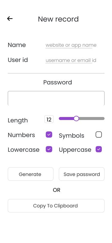 Image result for Password Manager UI