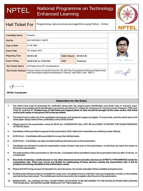 Image result for NPTEL Question Paper Pattern Offline