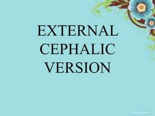 Image result for External Cephalic Version Step by Step