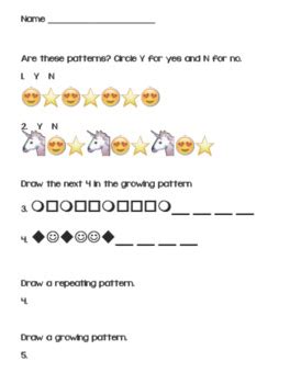 Image result for Pattern Growth Questions in Math