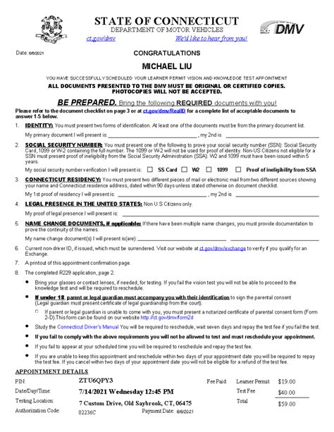 Image result for CT Practice Permit Test